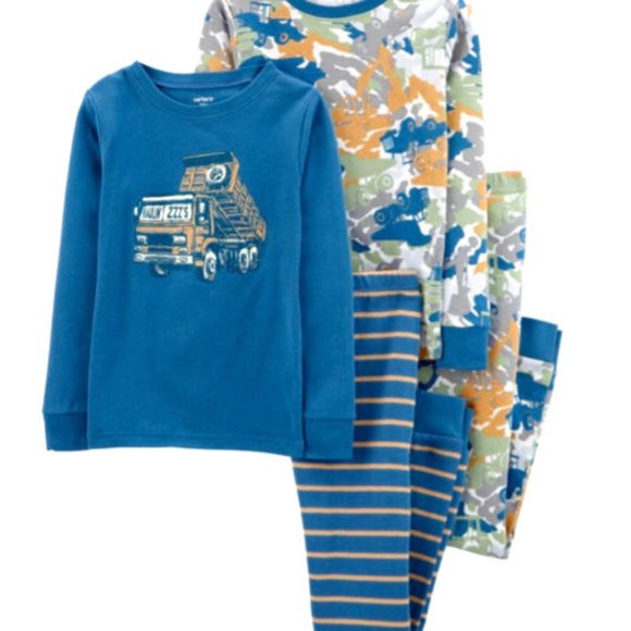 Carter's | Pajamas | Nwt 4 Carters 4 Pcs Long Haul Truck Zzs Pajamas ...